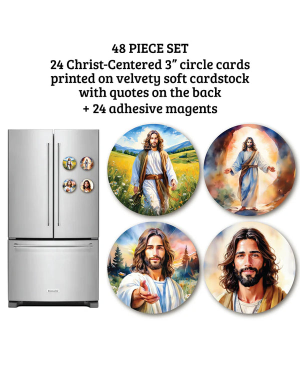 24 Church Magnet Handouts- Christ-centered art magnets with quotes fro ...
